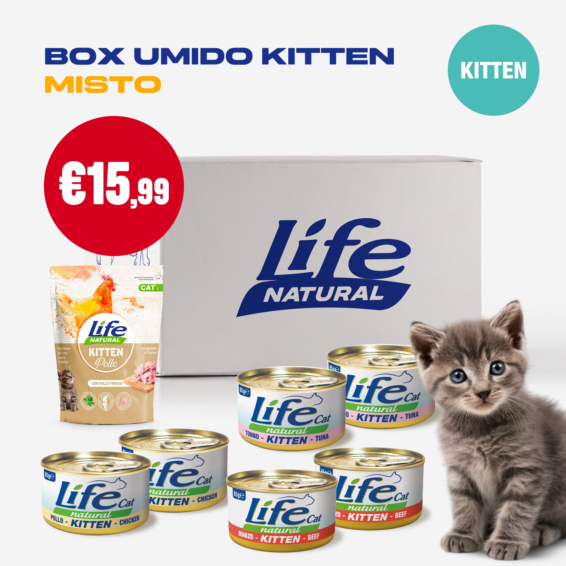 BOX MISTO UMIDO/SECCO KITTEN – Life Natural